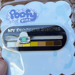 My Diaper Status Slider Pin ABDL Kink Agere Poofy Pins - Etsy