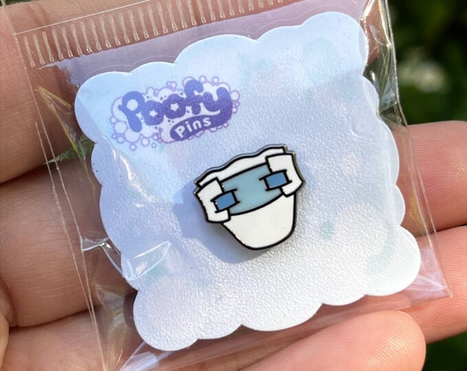 Mini Diaper Enamel Pin Abdl Agere Kink Poofy Pins Etsy