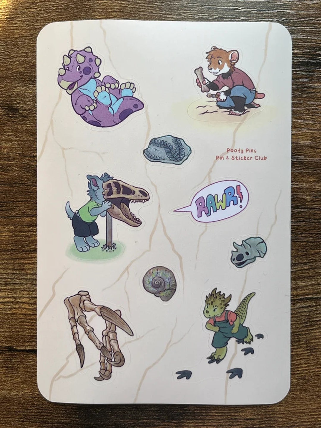 Fossil Museum Vinyl Sticker Sheet ABDL Agere Babyfur Furry - Etsy