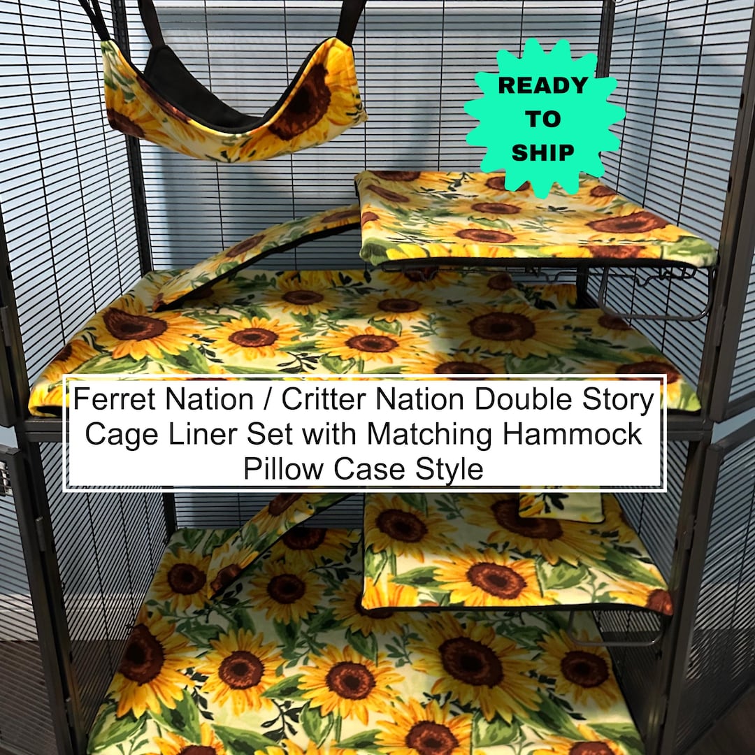 READY TO SHIP - Ferret Nation / Critter Nation Double Story Cage Liner ...