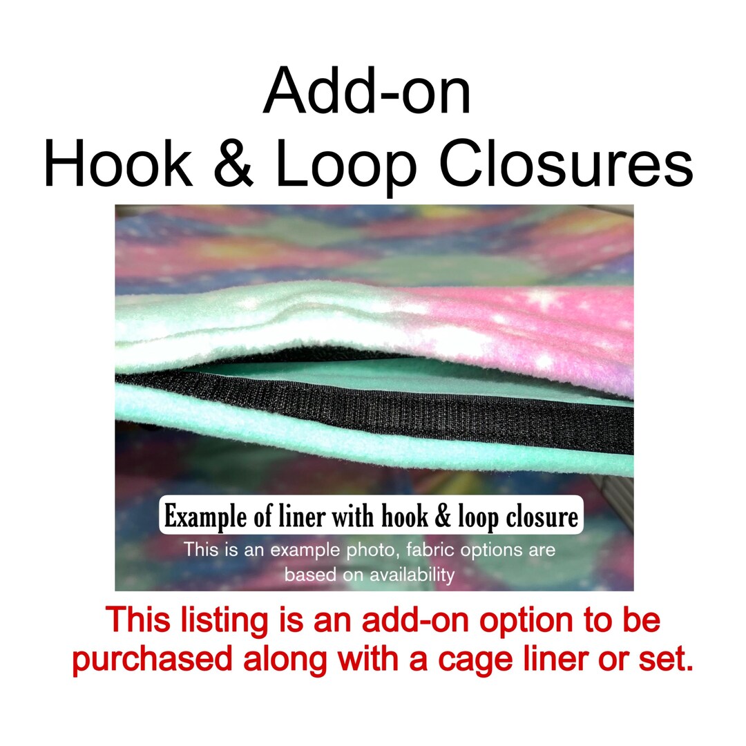 Add-on Hook & Loop Closure(s) to Your Liner Purchase - Etsy