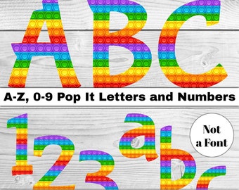 Fidget Pop It Font - Etsy