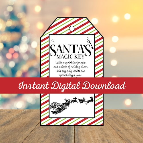 Printable Santa's Magic Key Tag Christmas Tradition - Etsy