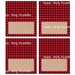 Plain Lumberjack Buffalo Check Plaid Food Tent, Place Cards, Thanks ...