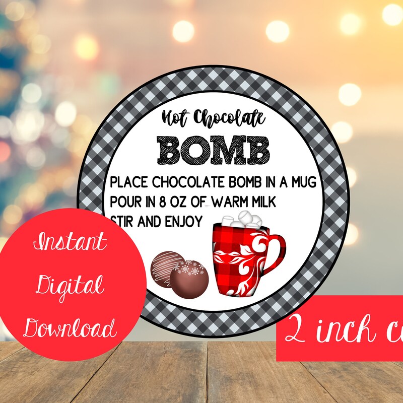 Hot Cocoa Bomb Tags - Etsy