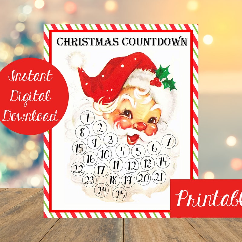 Vintage Countdown to Christmas - Etsy
