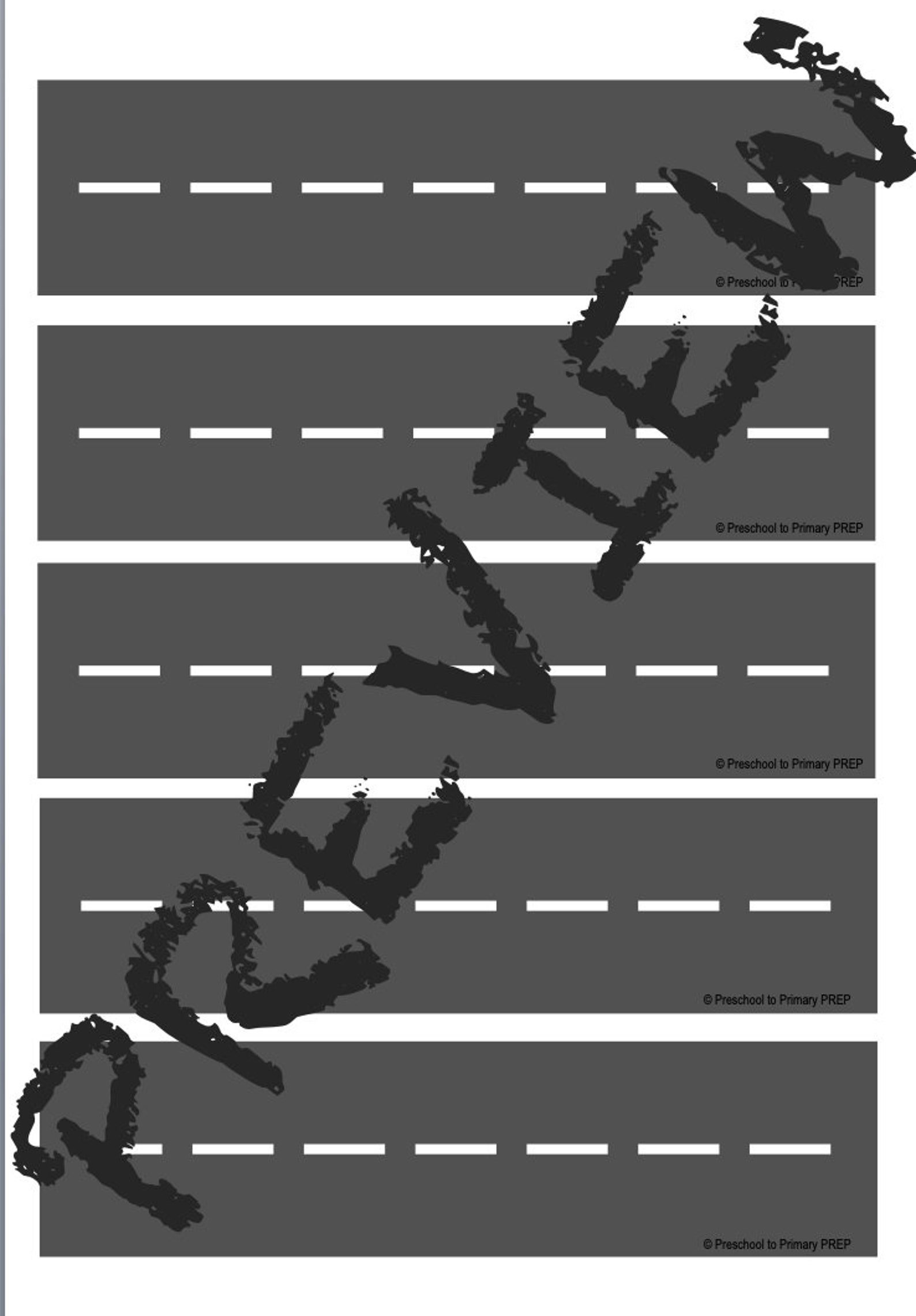 Printable Road Print at home and fun for hours | Etsy