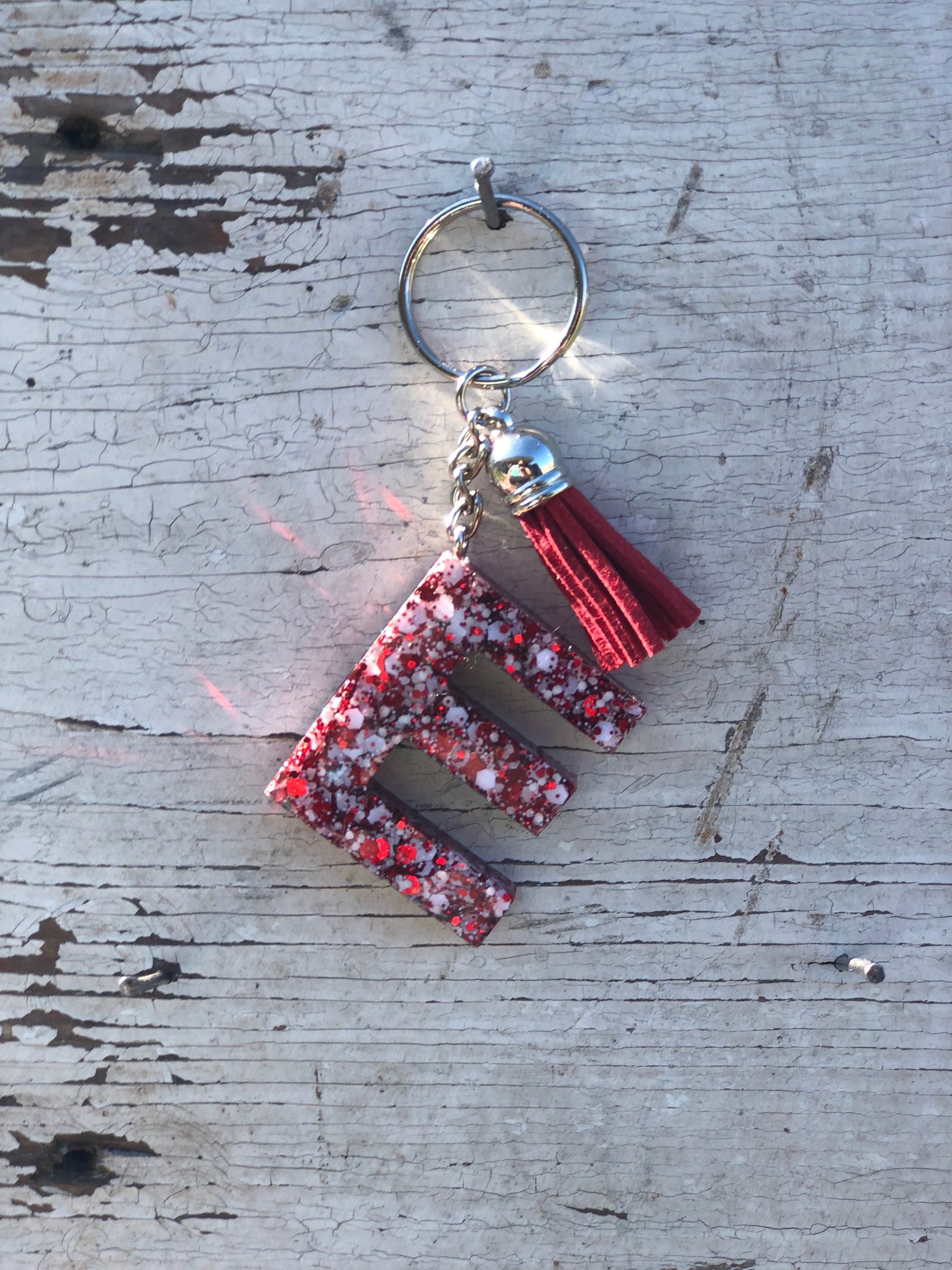 Letter E Keychain | Etsy