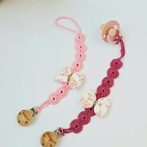 Personalized Pacifier Clip, Colors Available on Request, Gift Idea - Etsy