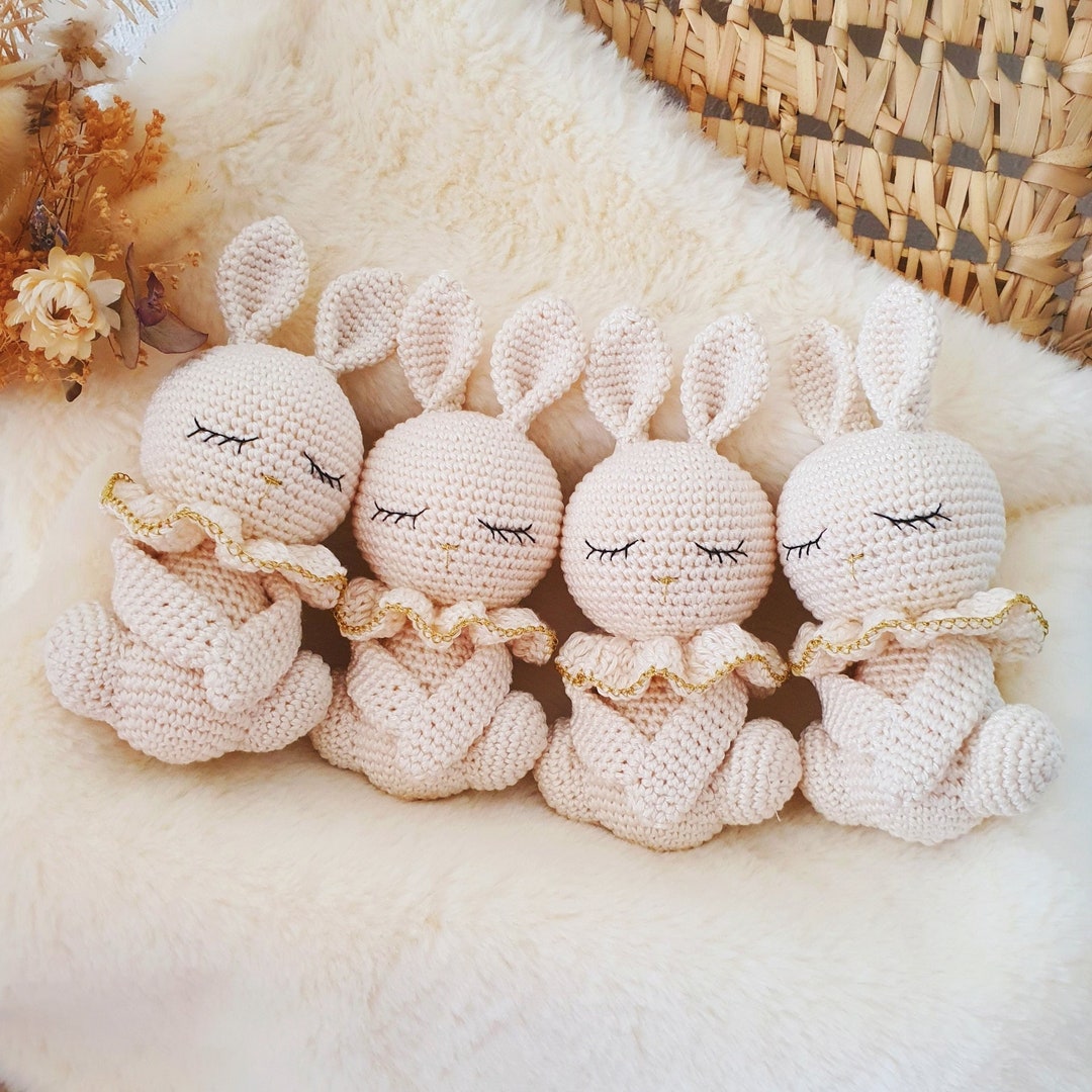 Personalized Cuddly Toy, Rabbit Cuddly Toy, Crochet Rabbit, Hand ...