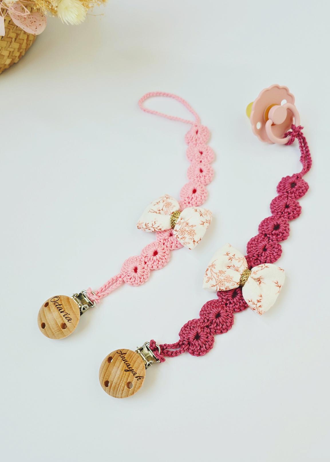 Personalized Pacifier Clip, Colors Available on Request, Gift Idea - Etsy