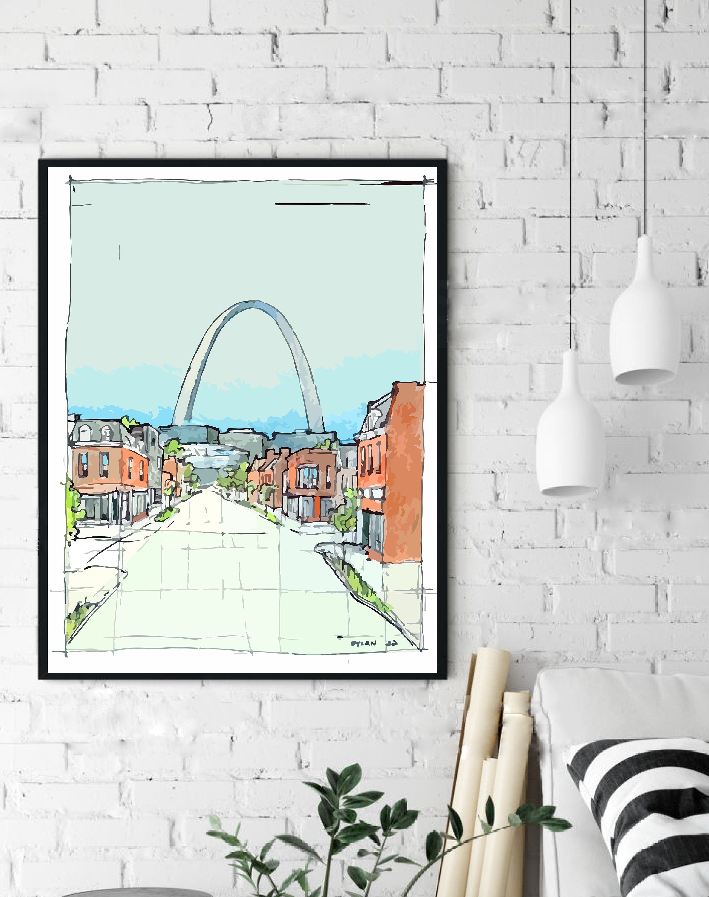 St. Louis Arch Print - Etsy