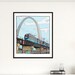 St. Louis Arch Drawing, Metro Transit Poster, Eads Bridge St. Louis, St ...