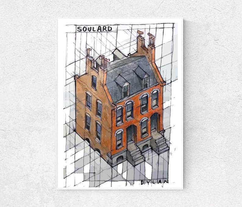 Soulard St. Louis Ink, Urban Art, Printable Art, Wall Hangings, Art ...