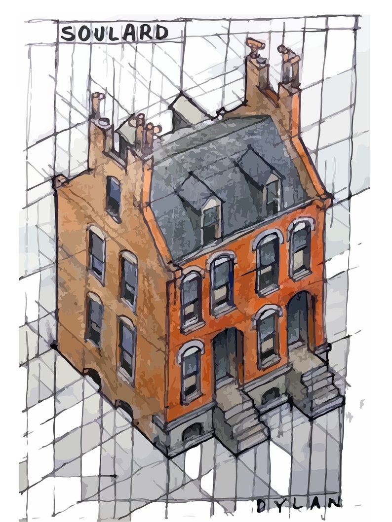 Soulard St. Louis Ink, Urban Art, Printable Art, Wall Hangings, Art ...