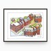 Soulard St. Louis Art, St. Louis Postcard Size Art, Urban Art, Cheerful ...