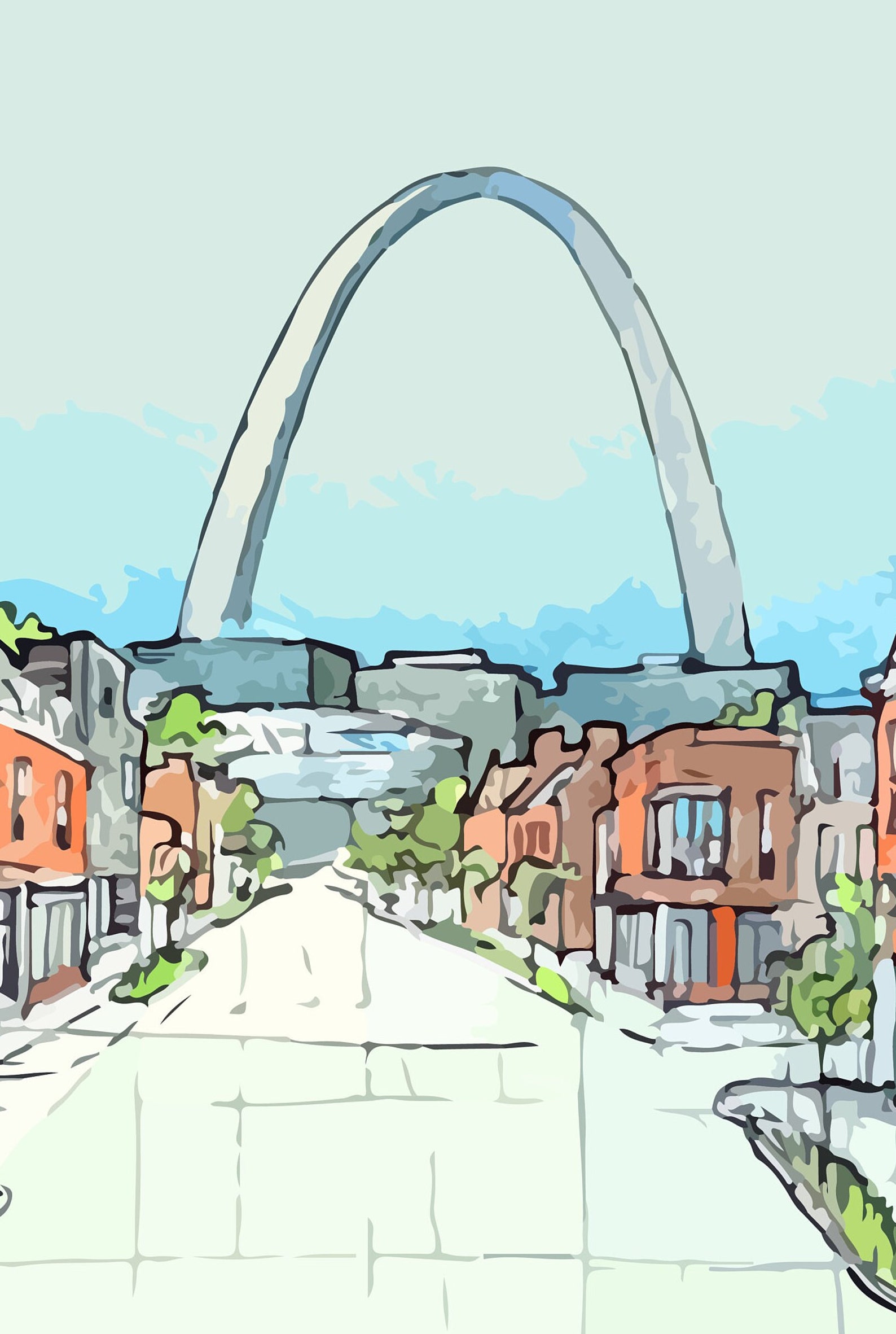 St. Louis Arch Print - Etsy