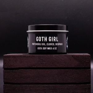 Goth Girl Scented Candle Free Shipping Soy Candles Plant Based ...