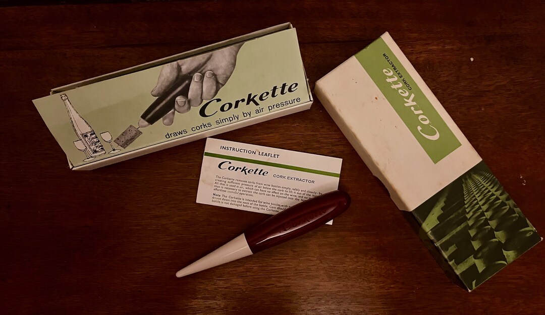 Vintage Corkette Cork Extractor 1960s Set. Boxed & Instructions - Etsy