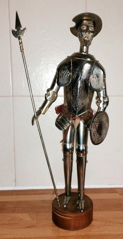 Don Quixote of the English Channel With Armour Vintage Statue 1970 of ...