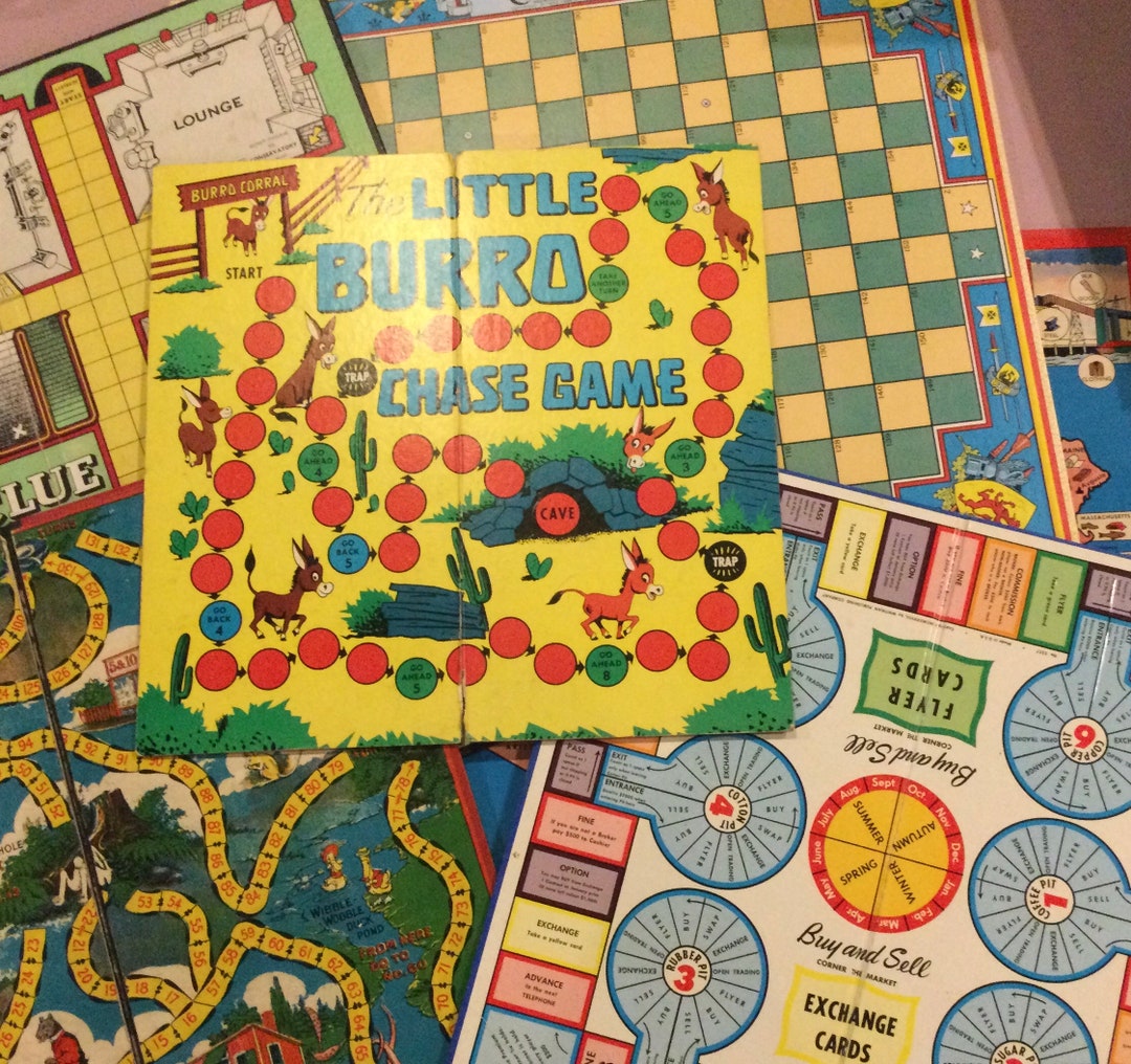 Vintage 1950's and Earlier Game Boards, Replacement or for Crafts - Etsy