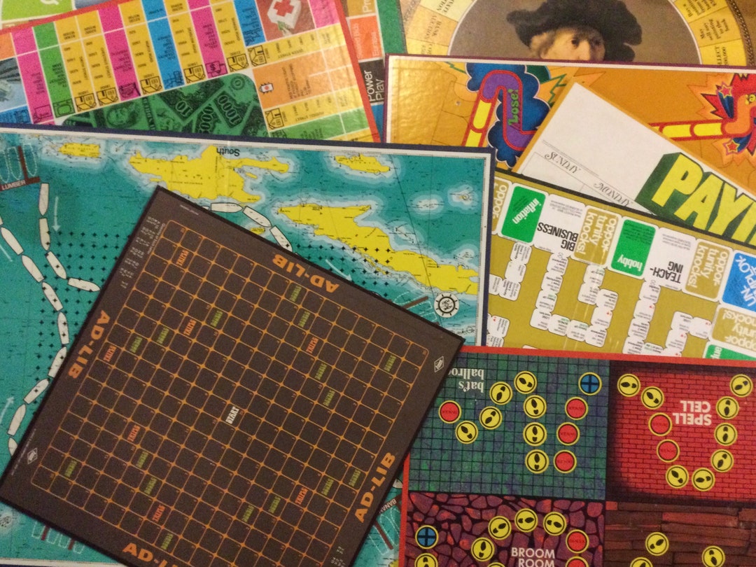 Vintage 1970's Game Boards, Replacement or for Crafts (1970 - 1979) - Etsy