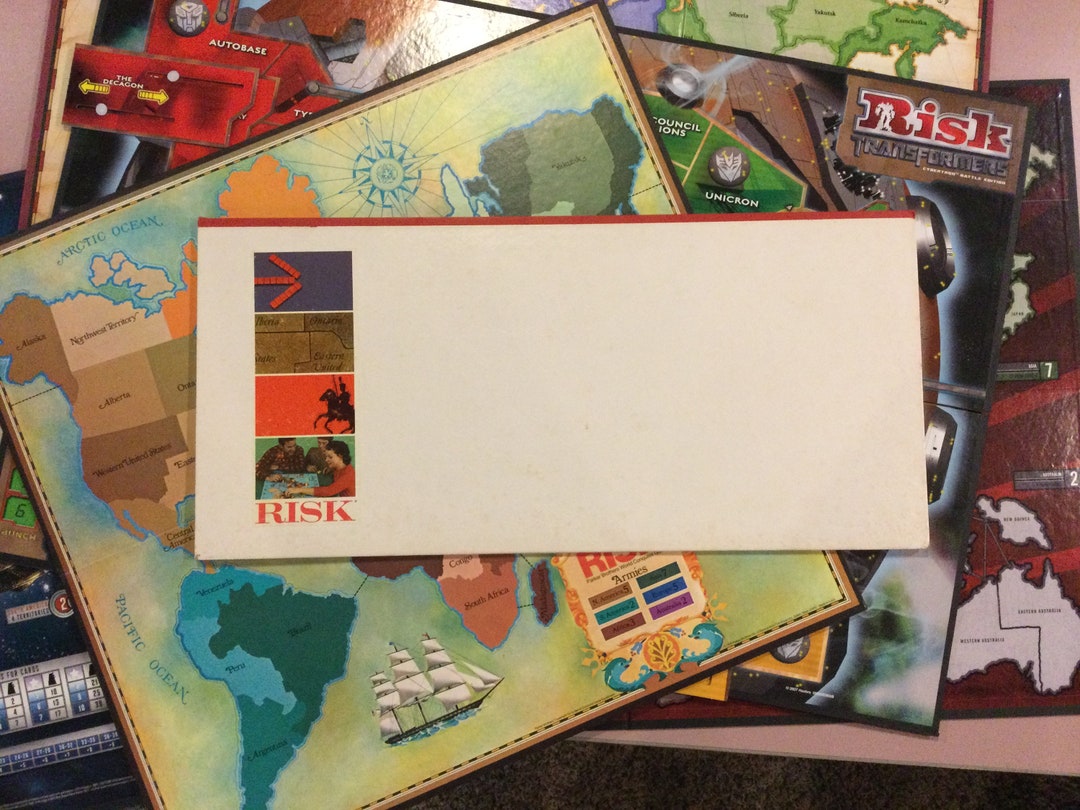 RISK Game Boards, Various Editions, Various Years, Replacement or ...