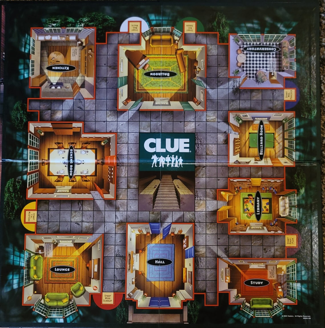 Modern Standard CLUE Game Boards, (post-2000), Replacement or Crafts - Etsy