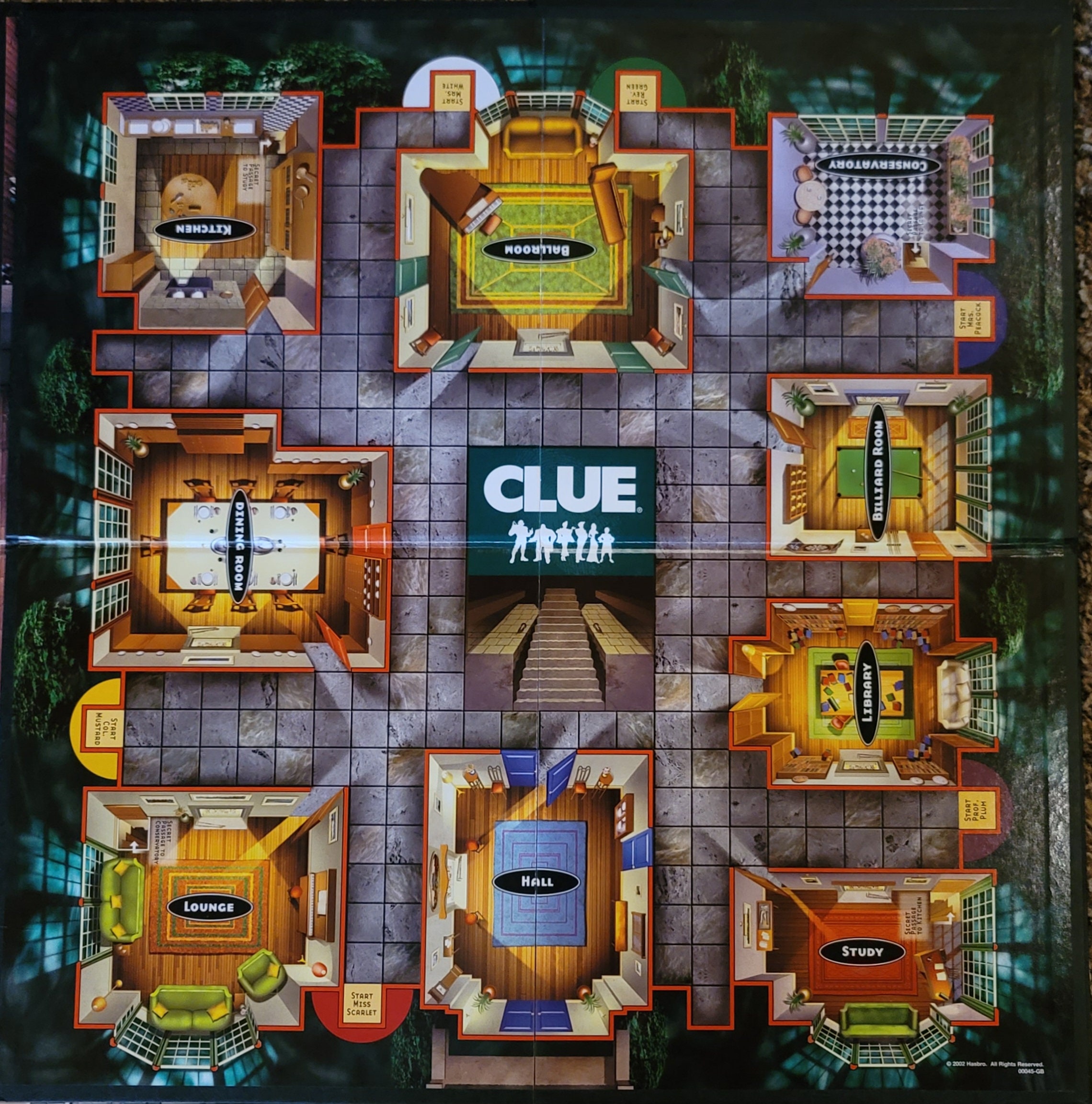 Modern Standard CLUE Game Boards, (post-2000), Replacement or Crafts - Etsy