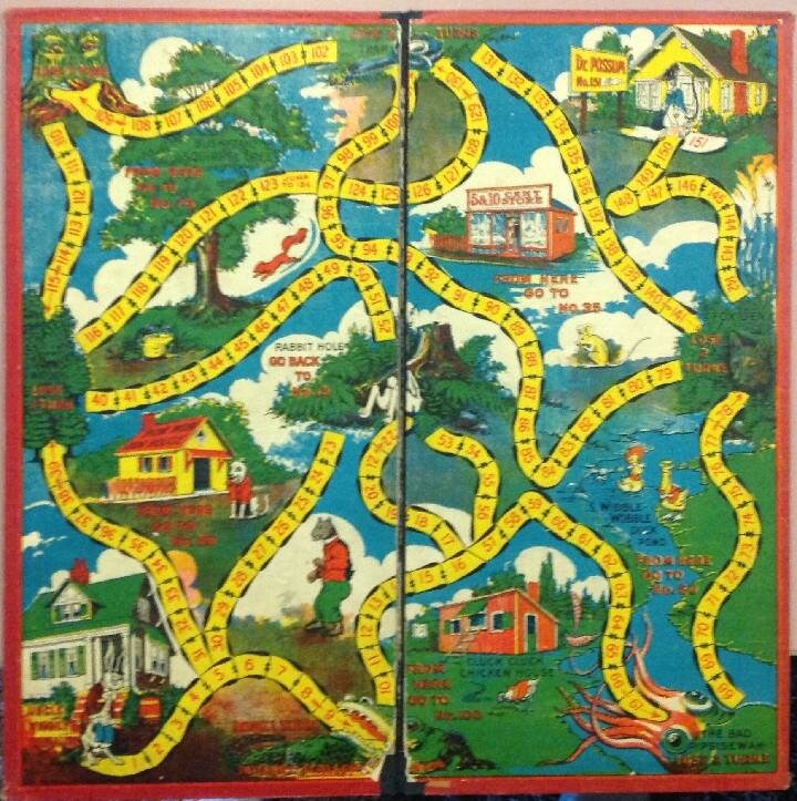 Vintage 1950's and Earlier Game Boards, Replacement or for Crafts - Etsy