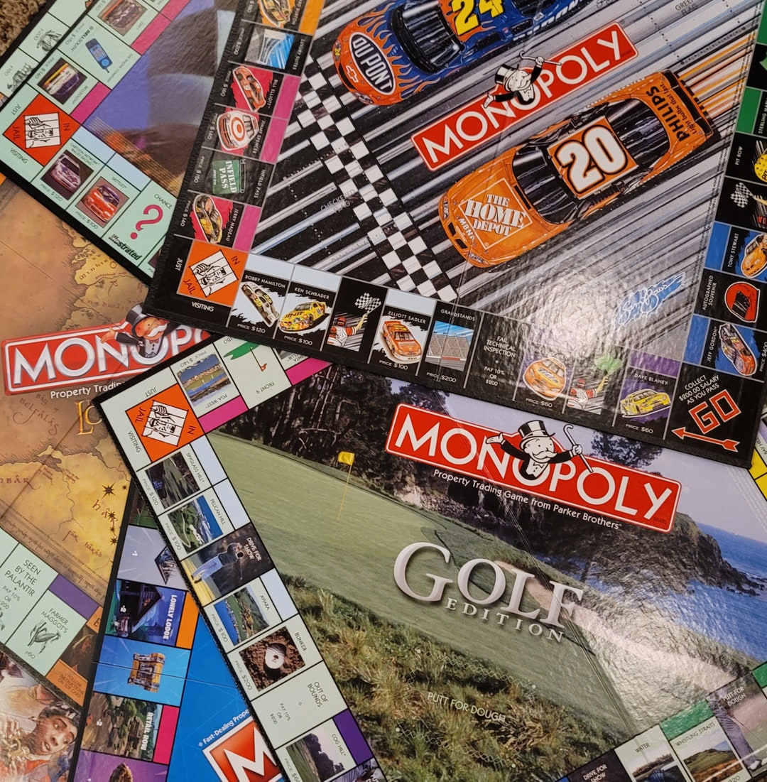 Themed MONOPOLY Game Boards, Various Editions, Various Years ...