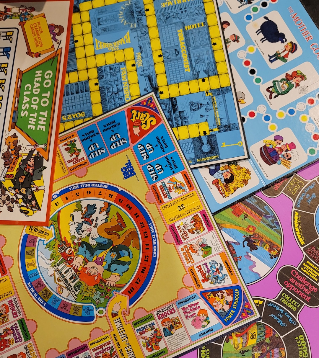 Even More Vintage 1970's Game Boards, Replacement or for Crafts (1970 ...