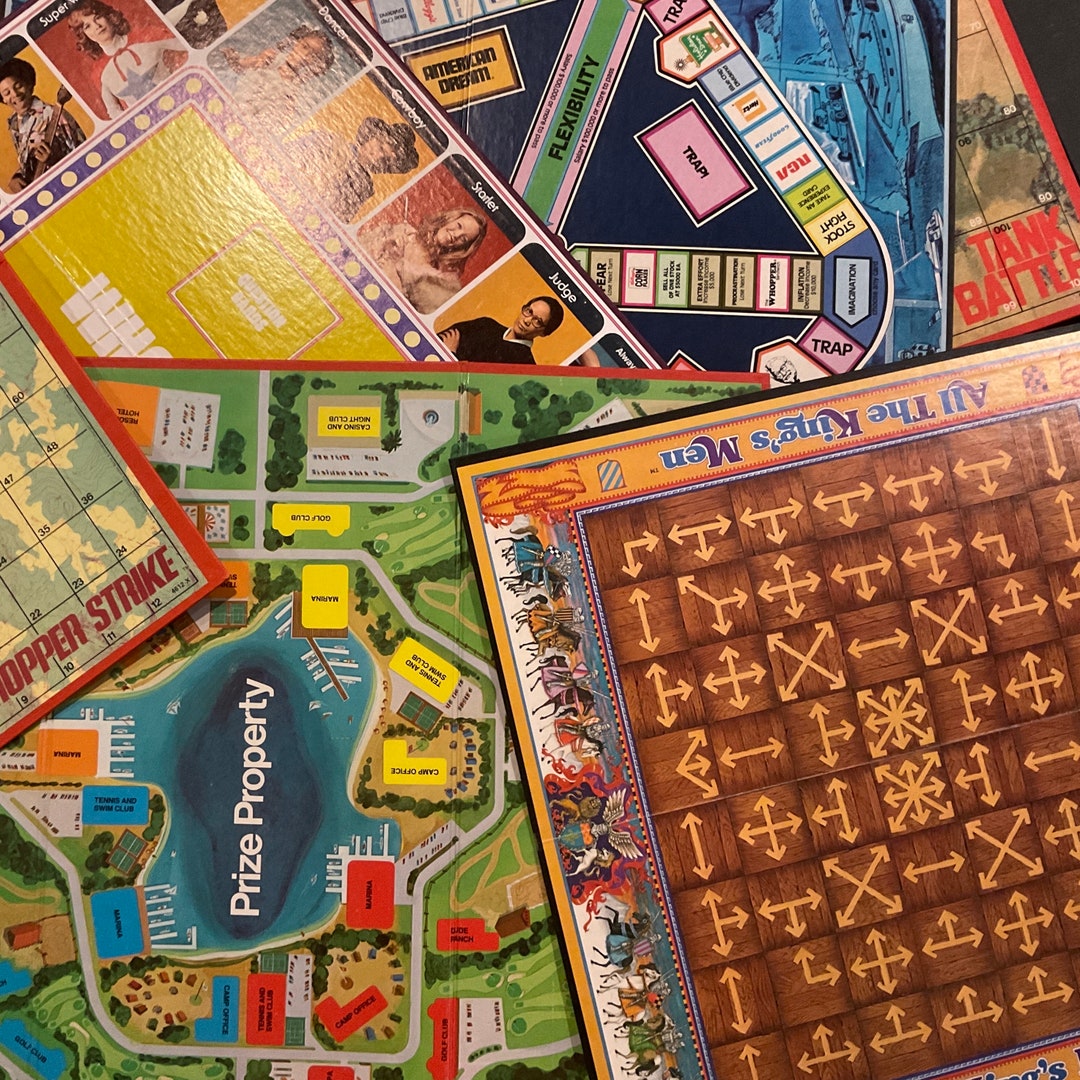 More Vintage 1970's Game Boards, Replacement or for Crafts (1970 - 1979 ...