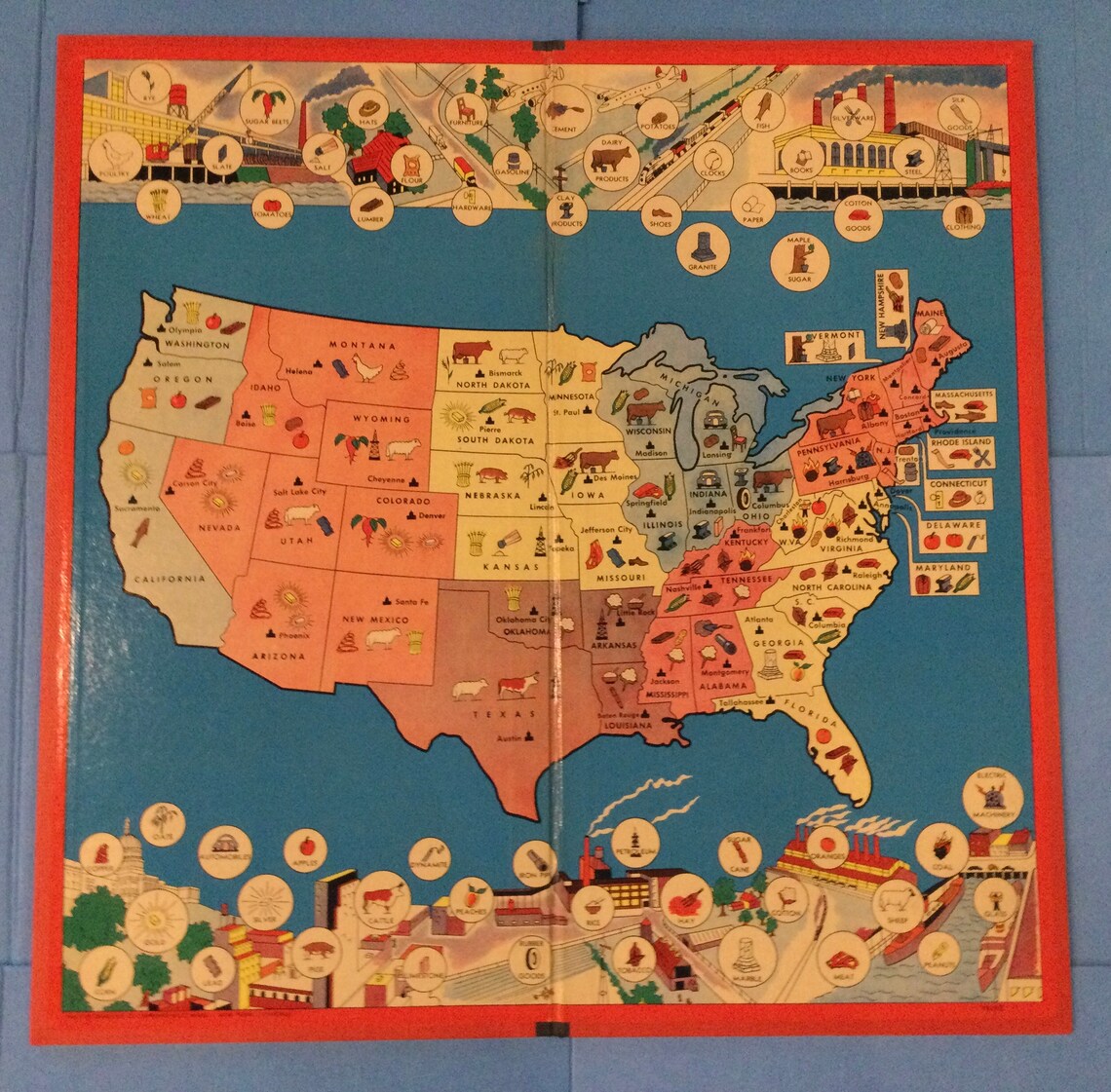 Vintage 1950's and Earlier Game Boards, Replacement or for Crafts - Etsy