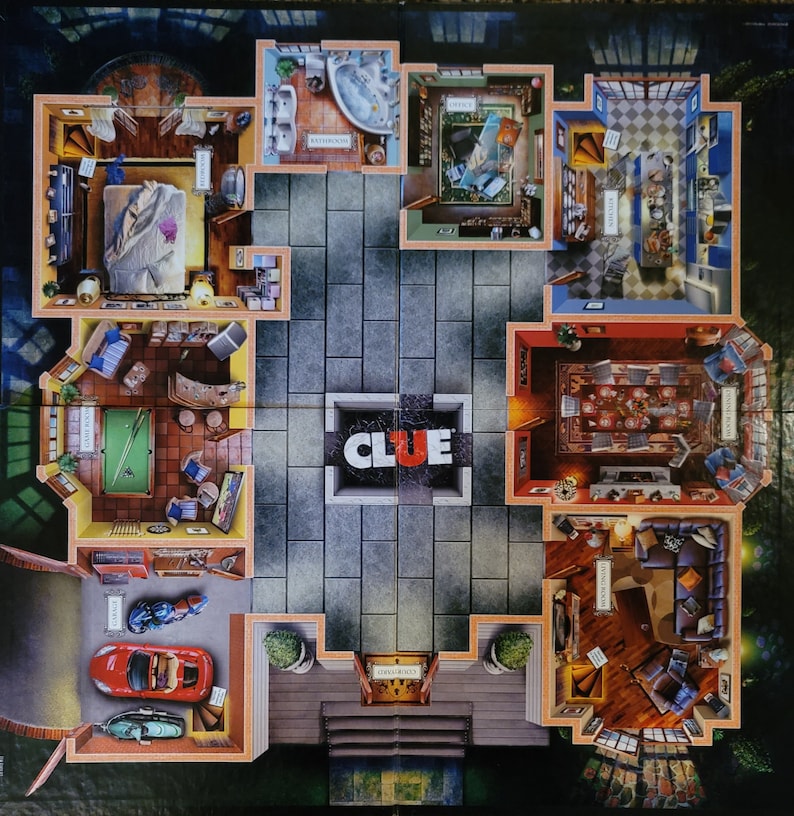Modern Standard CLUE Game Boards, (post-2000), Replacement or Crafts - Etsy
