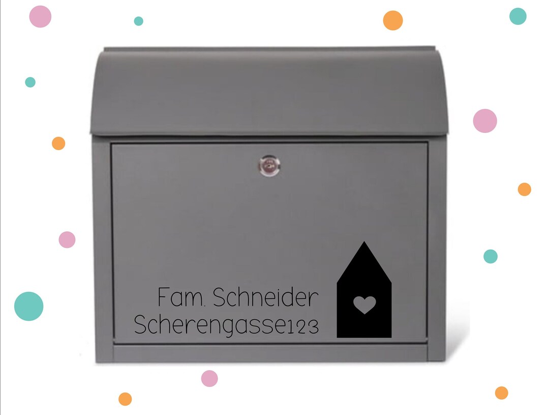 Sticker for Mailbox * Name Sticker * 2 Sizes - Etsy