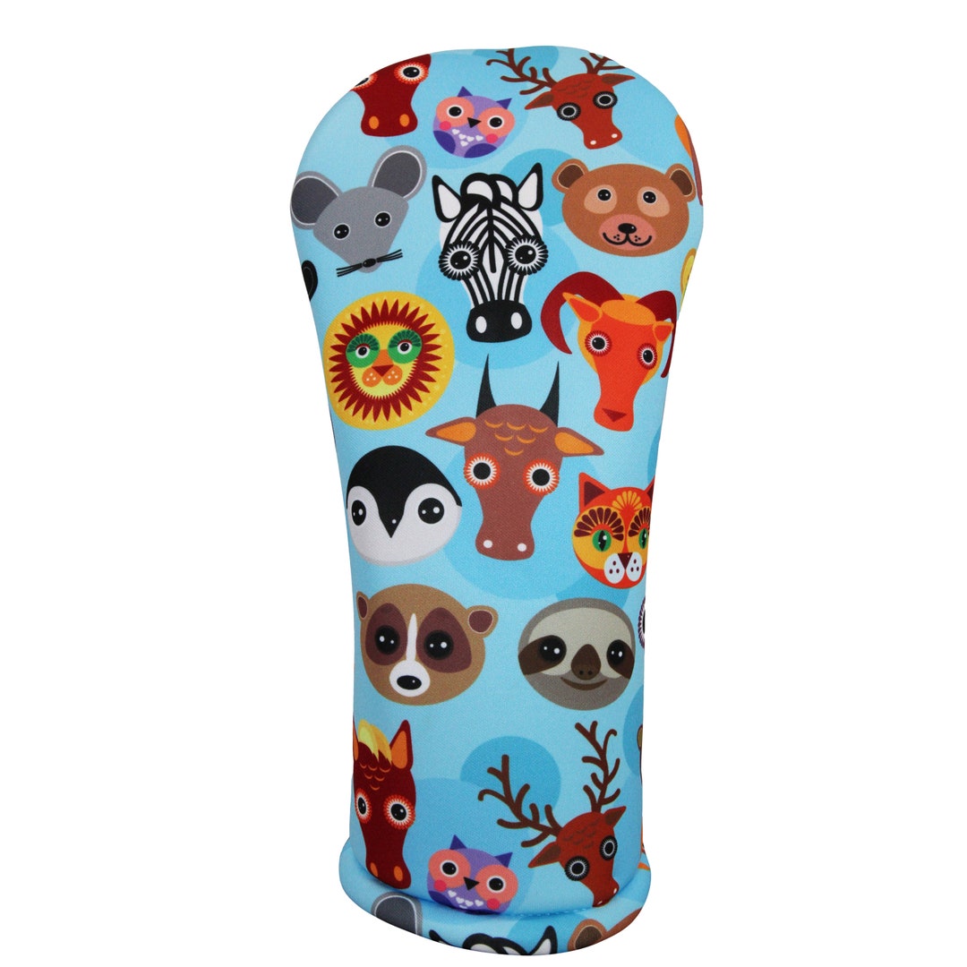 Blue Safari Animals-golf Club Headcovers for Driver, Fairway, Hybrid ...