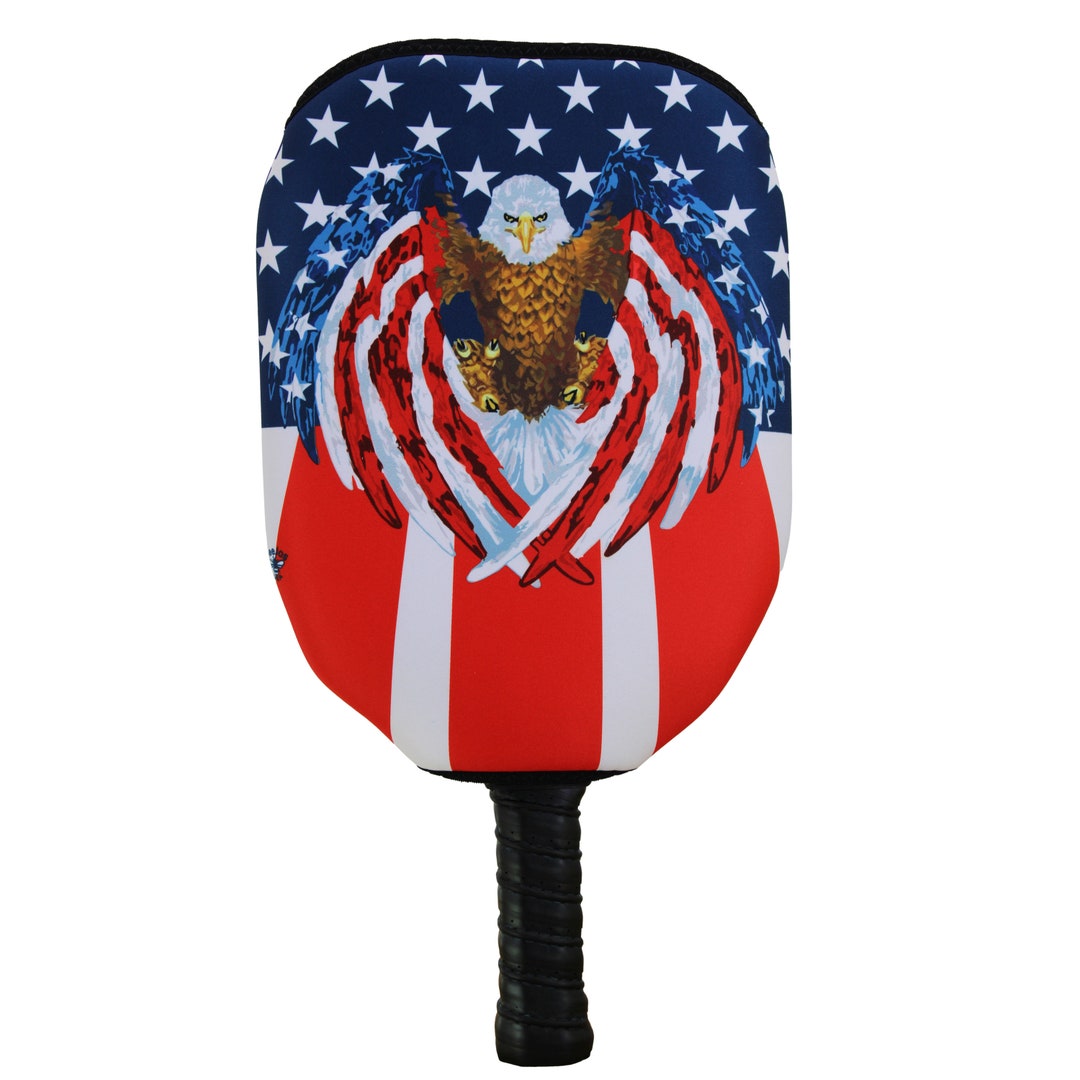 Pickleball Paddle Cover American Eagle Flag: Premium Slip-on Pickleball ...