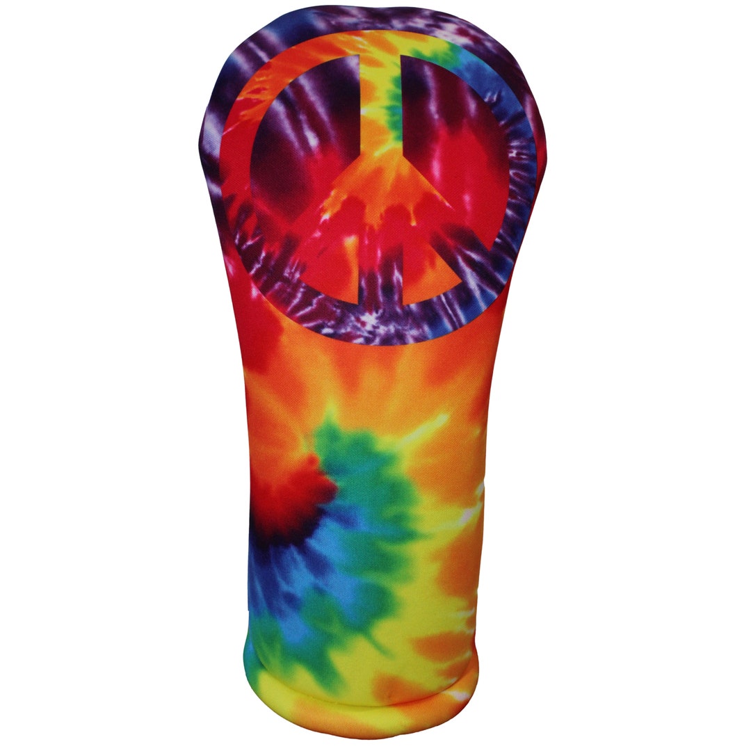 Tie Dye Peace Sign: Golf Club Headcovers for Driver, Fairway, Hybrid ...