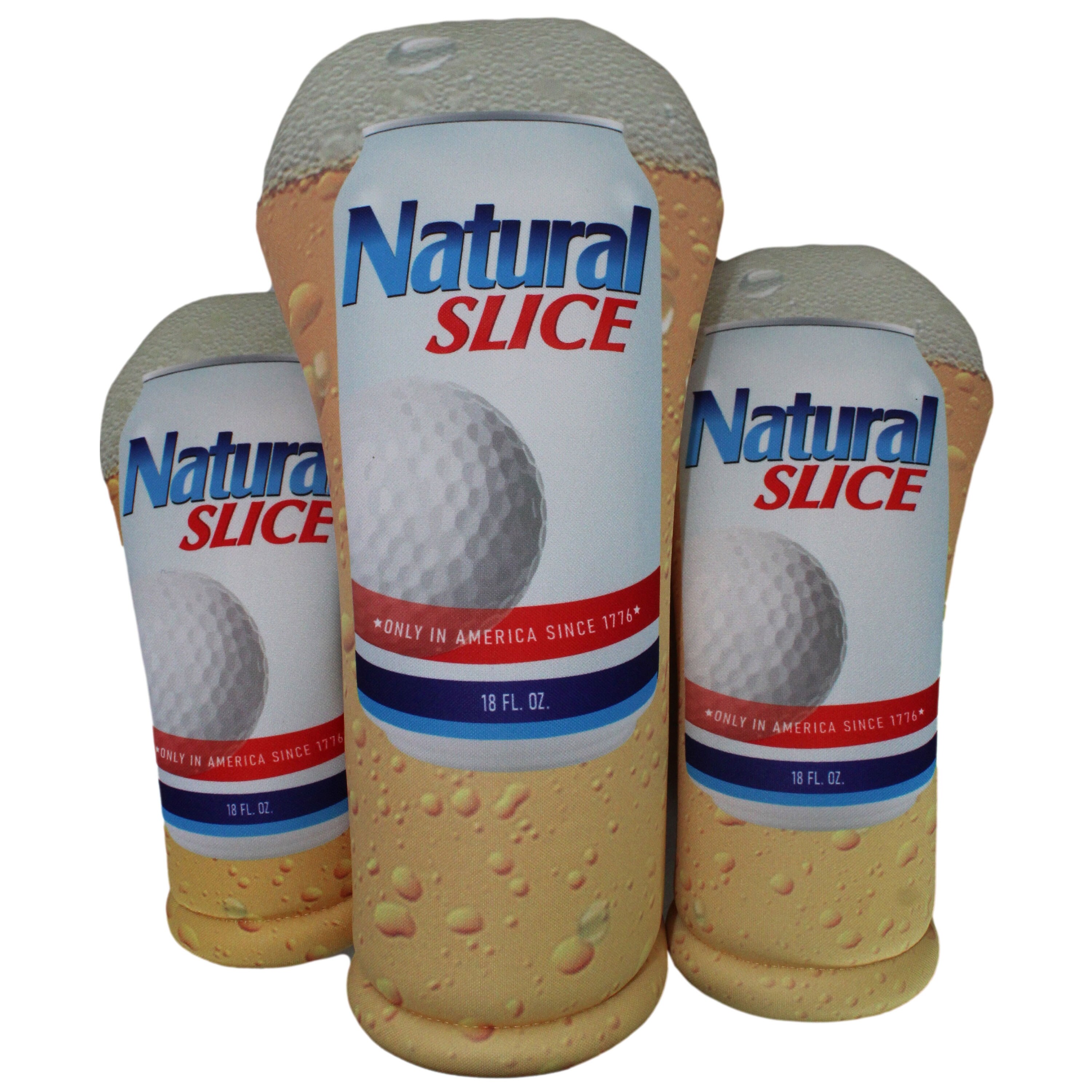 Natural Slice Light Beer Golf Club Headcovers for Driver, Fairway ...