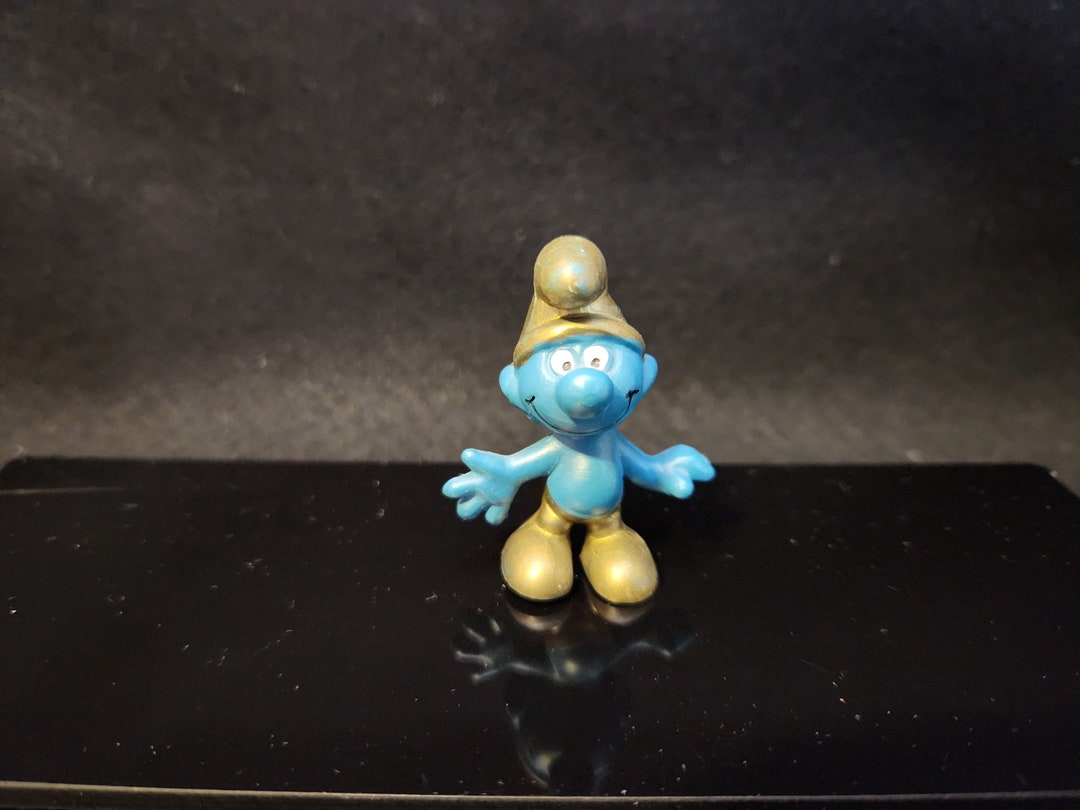 Gold Smurf 20005 Smurf Village Figurine golden Hat & Pants Schleich ...