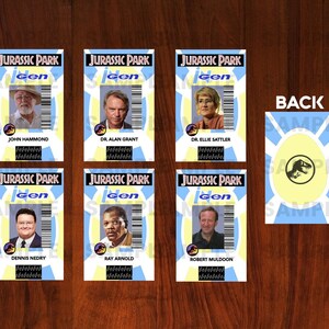 Jurassic Park Cosplay ID Badge - Screen Accurate - Custom Available ...