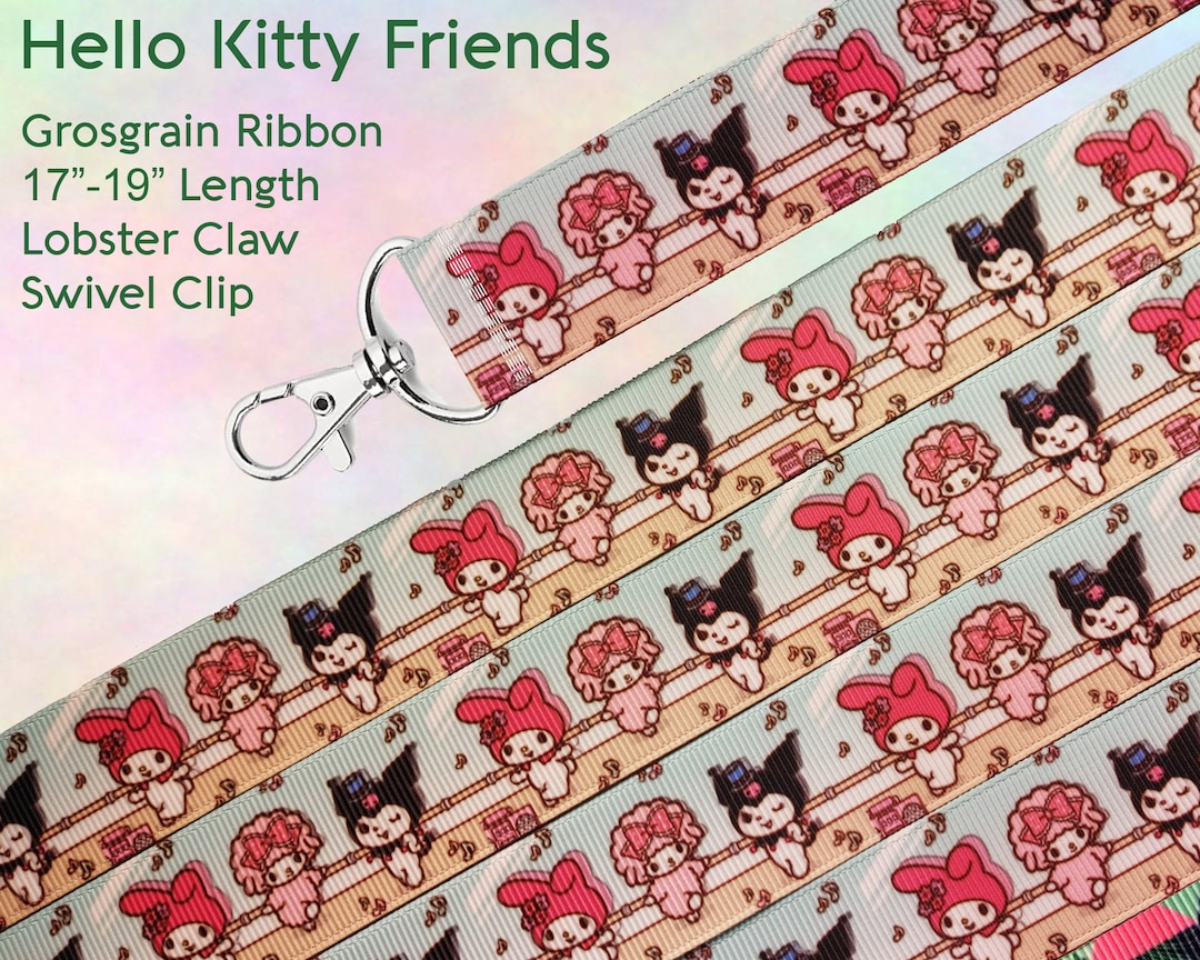 Hello Kitty Friends Lanyard Clip - Lobster Claw Swivel Clasp - Kuromi ...