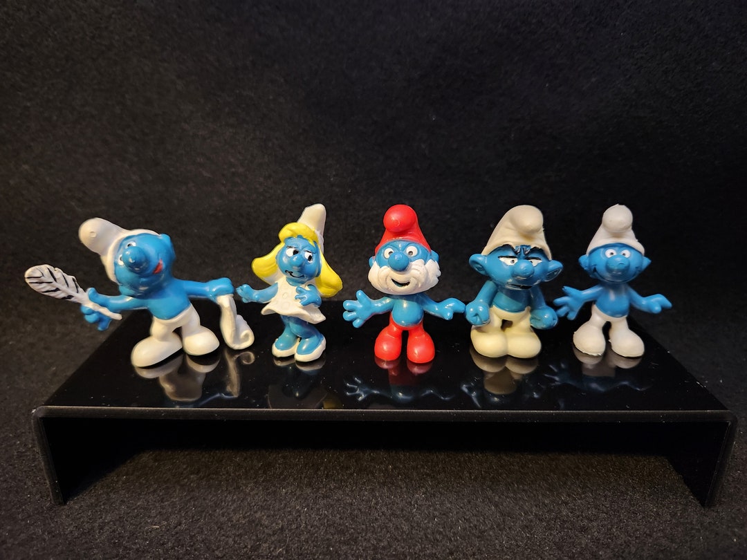 5 Village Smurfs (papa, Grouchy, Poet) - Smurf Figurine (20001/20002 ...