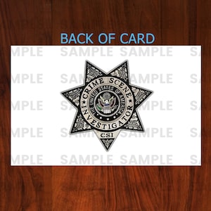 CSI: Crime Scene Investigation - Cosplay ID Badge - Etsy
