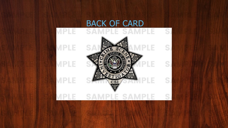 CSI: Crime Scene Investigation - Cosplay ID Badge - Etsy UK