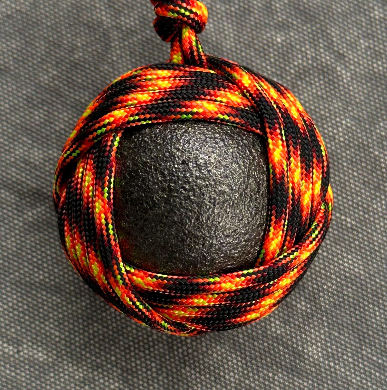 Paracord Celtic Knot Monkey Fist Long 1.5 Iron Core Lava Flow - Etsy