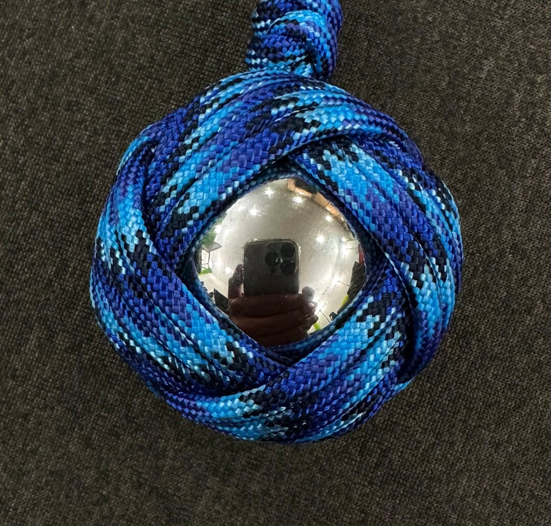Paracord Celtic Knot Monkey Fist 1.25 Steel Core Blueblend - Etsy