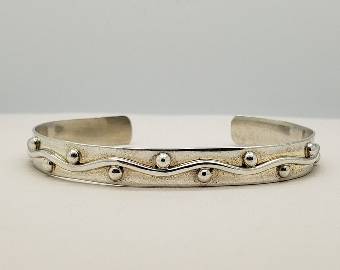 Mark Wasserman Samara Mexico Solid Sterling Silver Adjustable Cuff ...