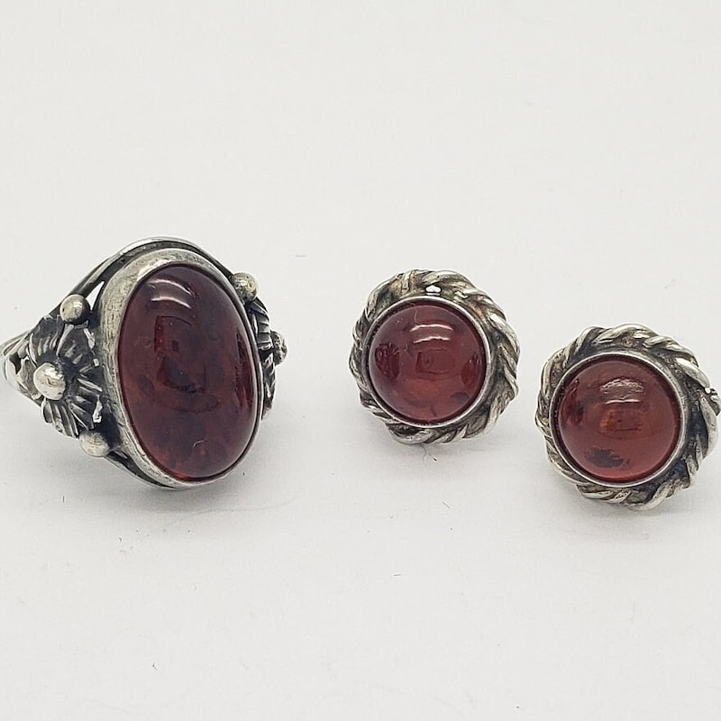 Large Dark Amber Ring - Etsy